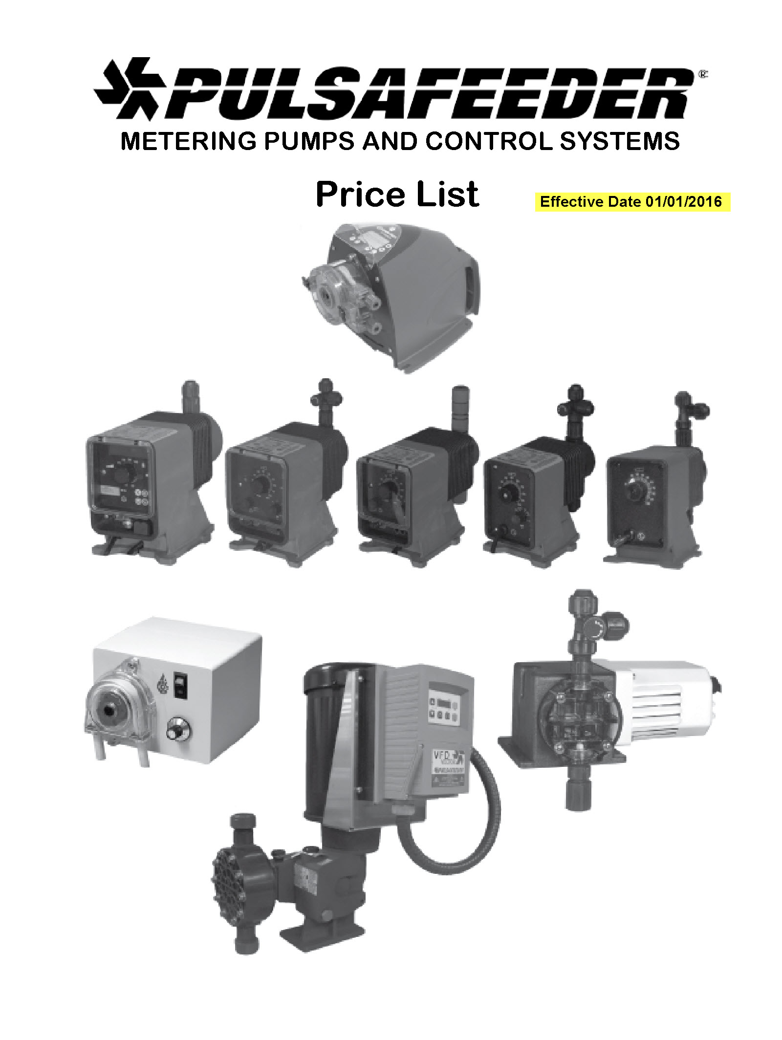 Pulsafeeder 2016 Pricebook Cover - Quantrol